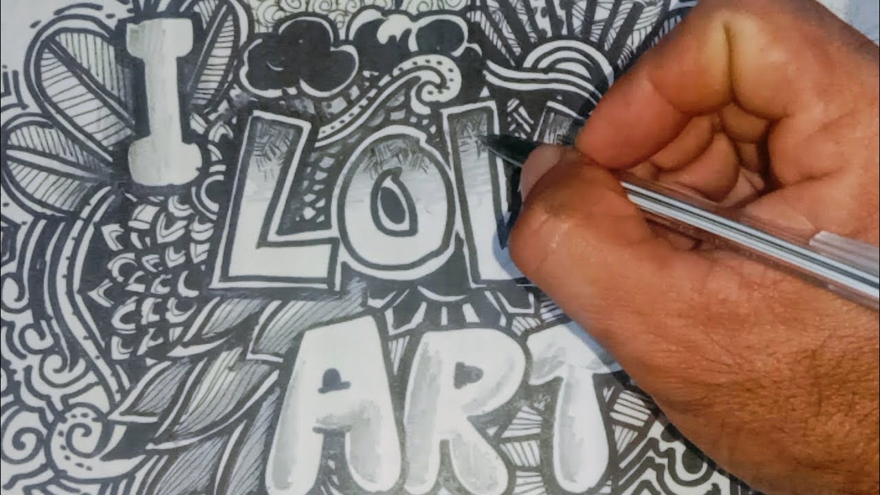 How to draw simple doodle art//basic drawing//#art #drawing - YouTube