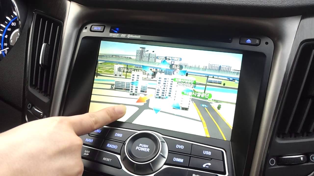 런즈 FS1 순정형 AVN 지니 3D맵 - 지도 이동 시키기 - YouTube