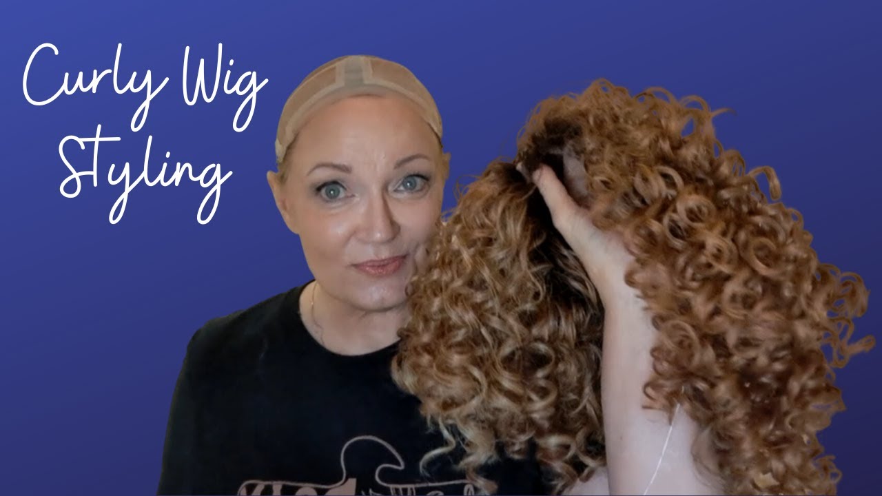 How to Style a Toni Brattin Curly Wig - YouTube
