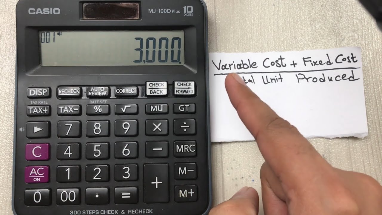 How to Find Out Unit Cost on Simple Calculator - YouTube