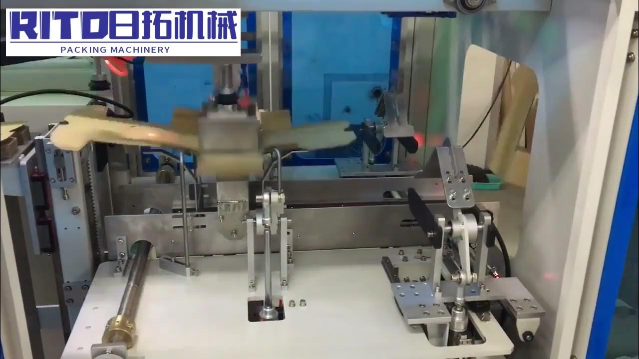 Automatic box folding machine - YouTube