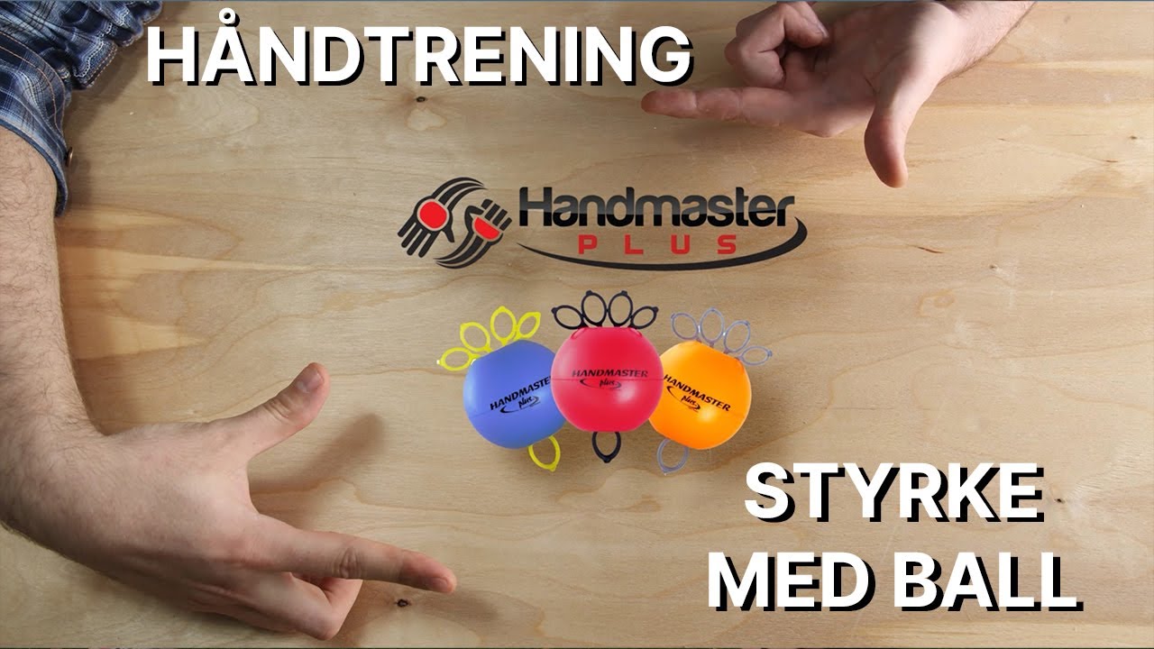 Håndtrening med Handmaster Plus - 04 - Styrke grep (med ball) - YouTube