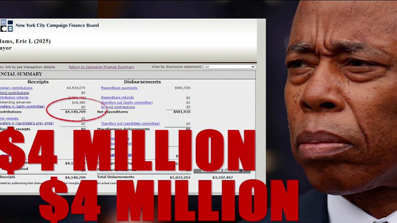 Adams' campaign received ONE donation after indictment. Here's why he ...