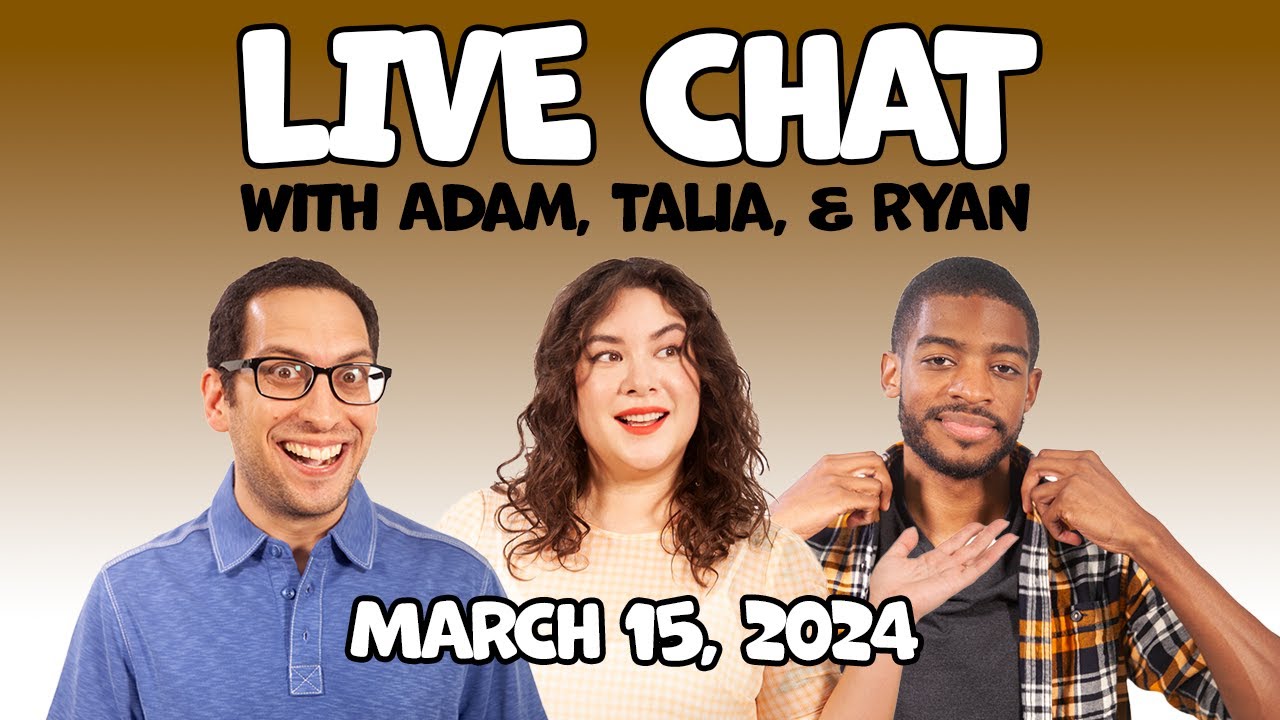 Live Chat + Watchalong with Adam, Talia, and Ryan! - YouTube