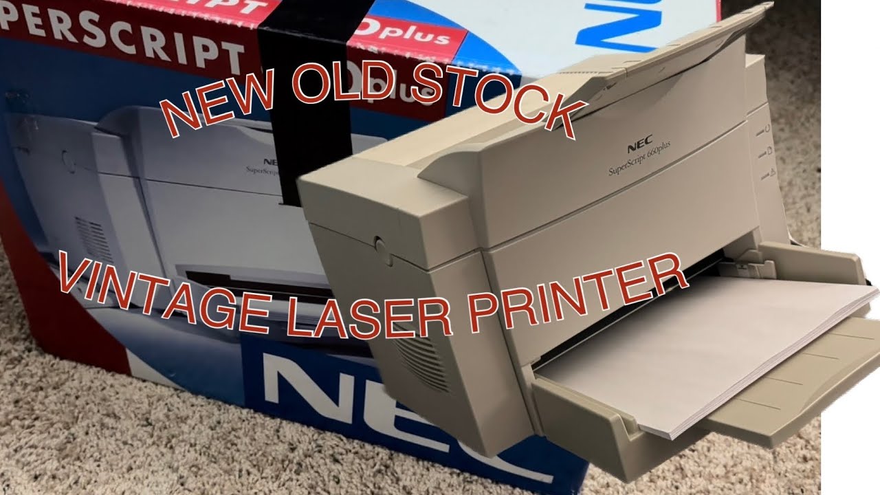 New old stock NEC Superscript 660 plus vintage laser printer unboxing ...