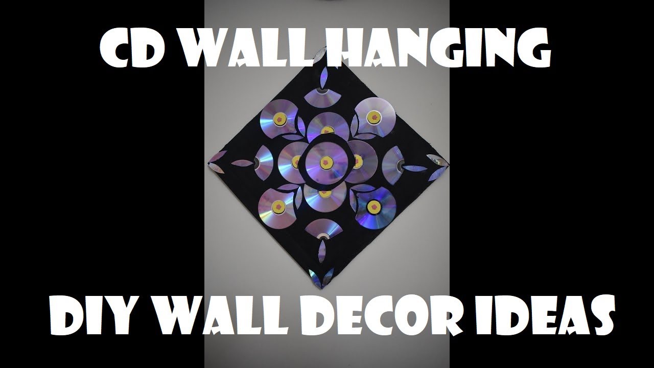 CD wall decor / Decorative wall art with CDs - YouTube