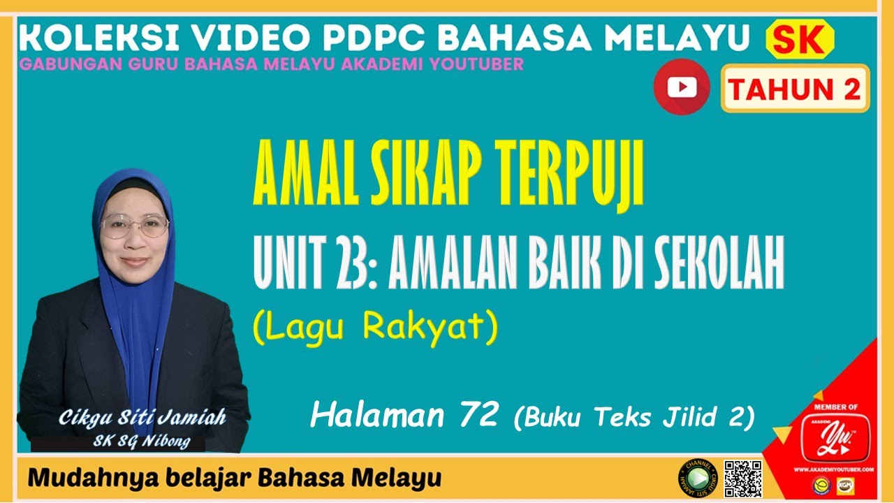 BAHASA MELAYUTAHUN 2 | TEMA 8 | AMAL SIKAP TERPUJI |#akademiyoutuber - YouTube