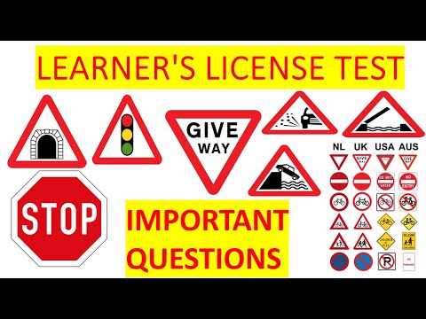 Learning License Test Questions and Answers|LLR Test|Learn Traffic ...