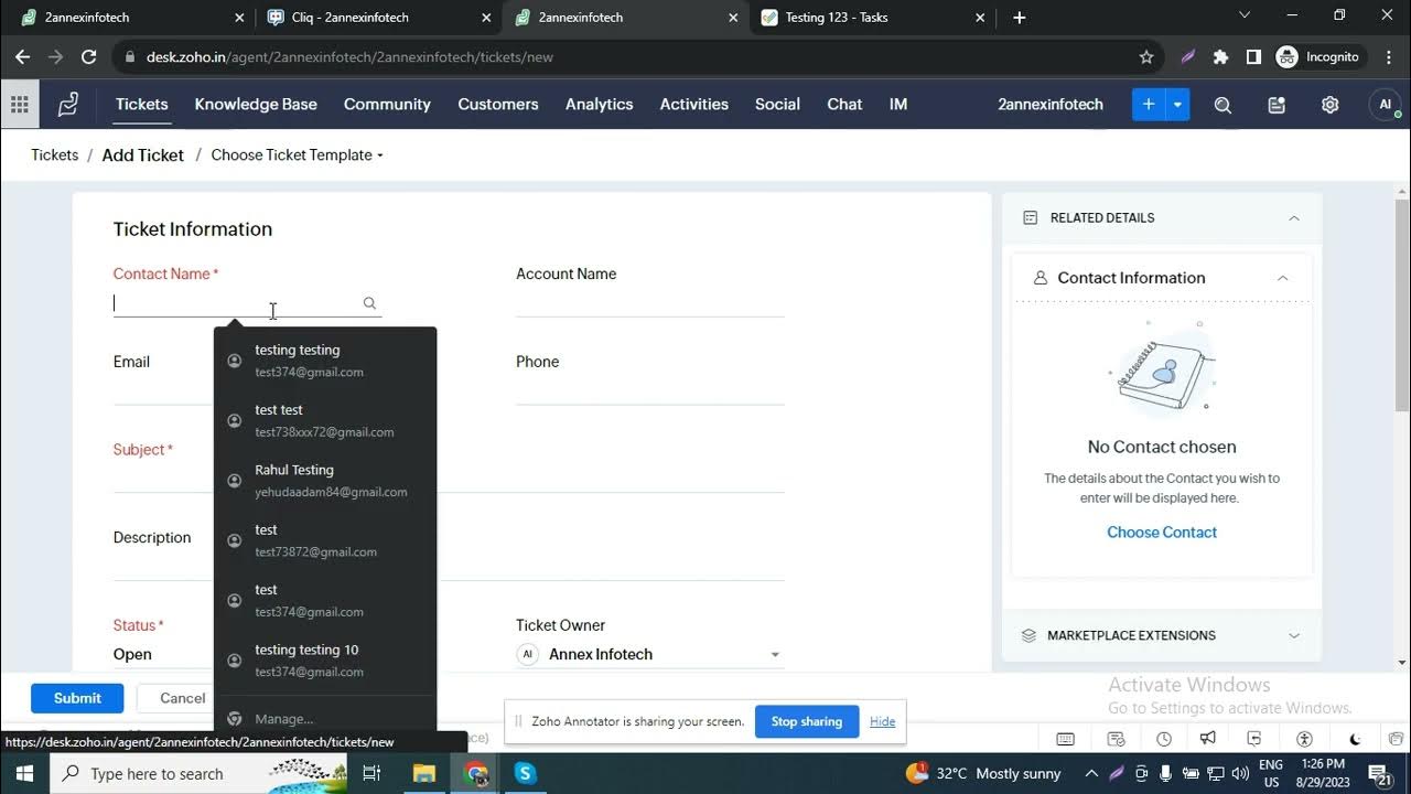 Zoho Desk integration with zoho cliq using extension - Rahul Bindal - YouTube
