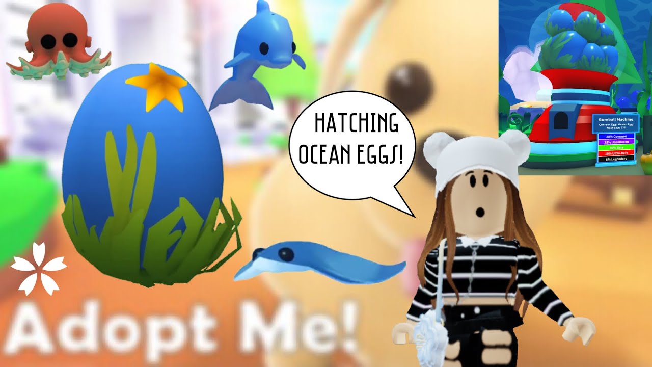 Hatching The *NEW* Ocean Eggs || Adopt me (Roblox) - YouTube