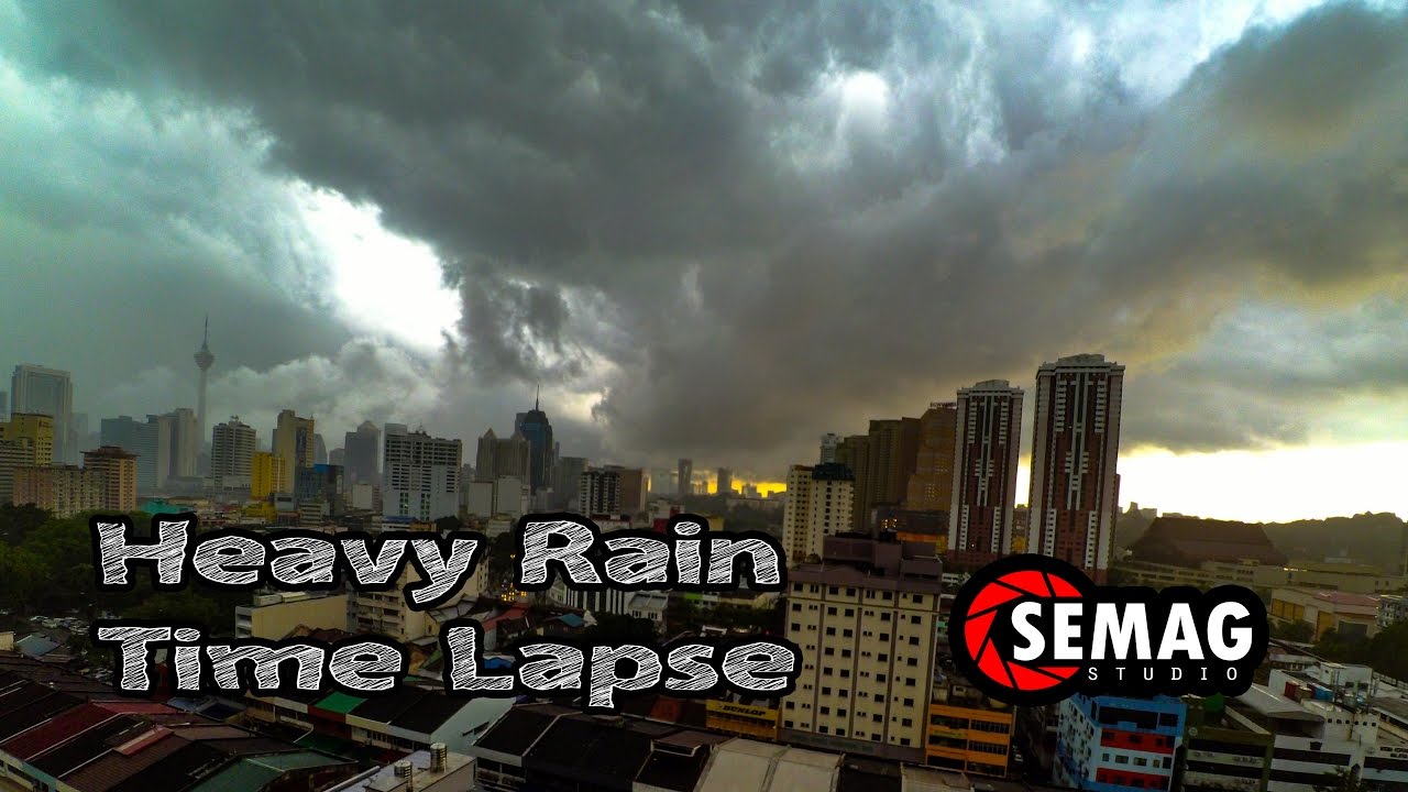 Heavy Rain Time Lapse - Xiaomi Yi - YouTube