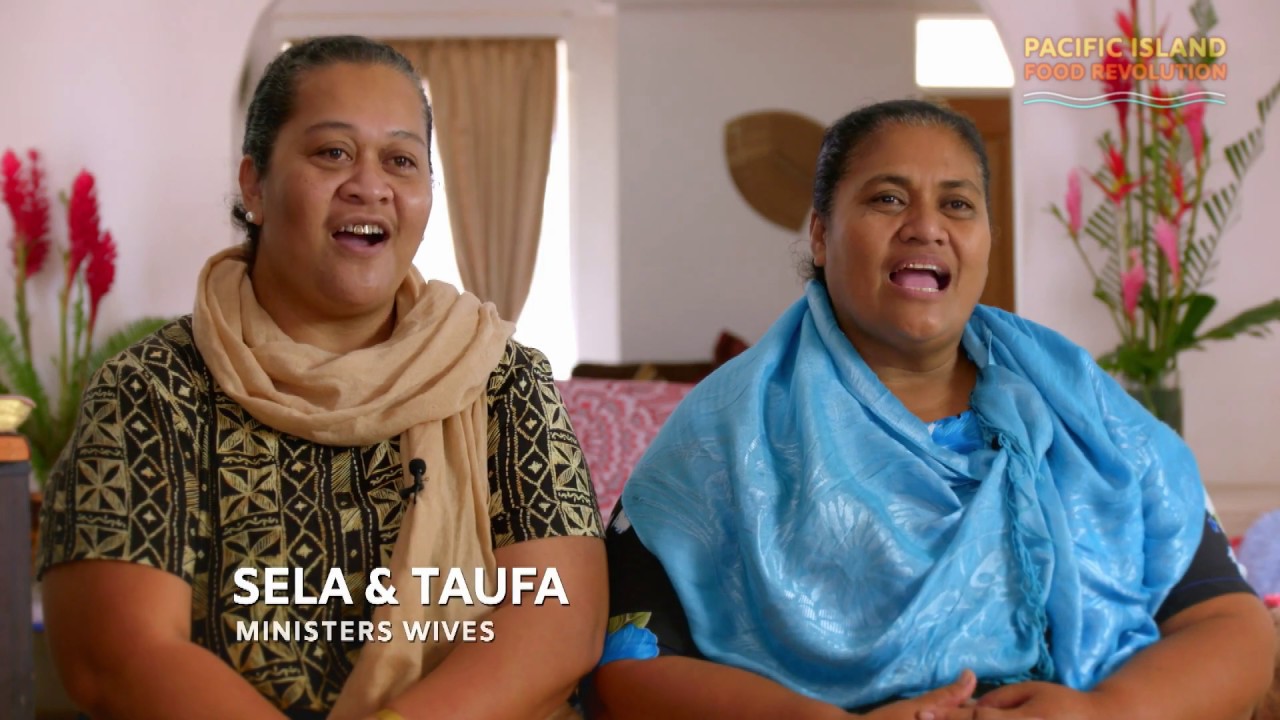 Team Tonga's Sela and Taufa (Ministers Wives): Scrambled eggs with pele ...