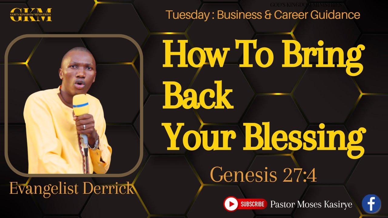 How Do You Bring Back Your Blessing? - YouTube