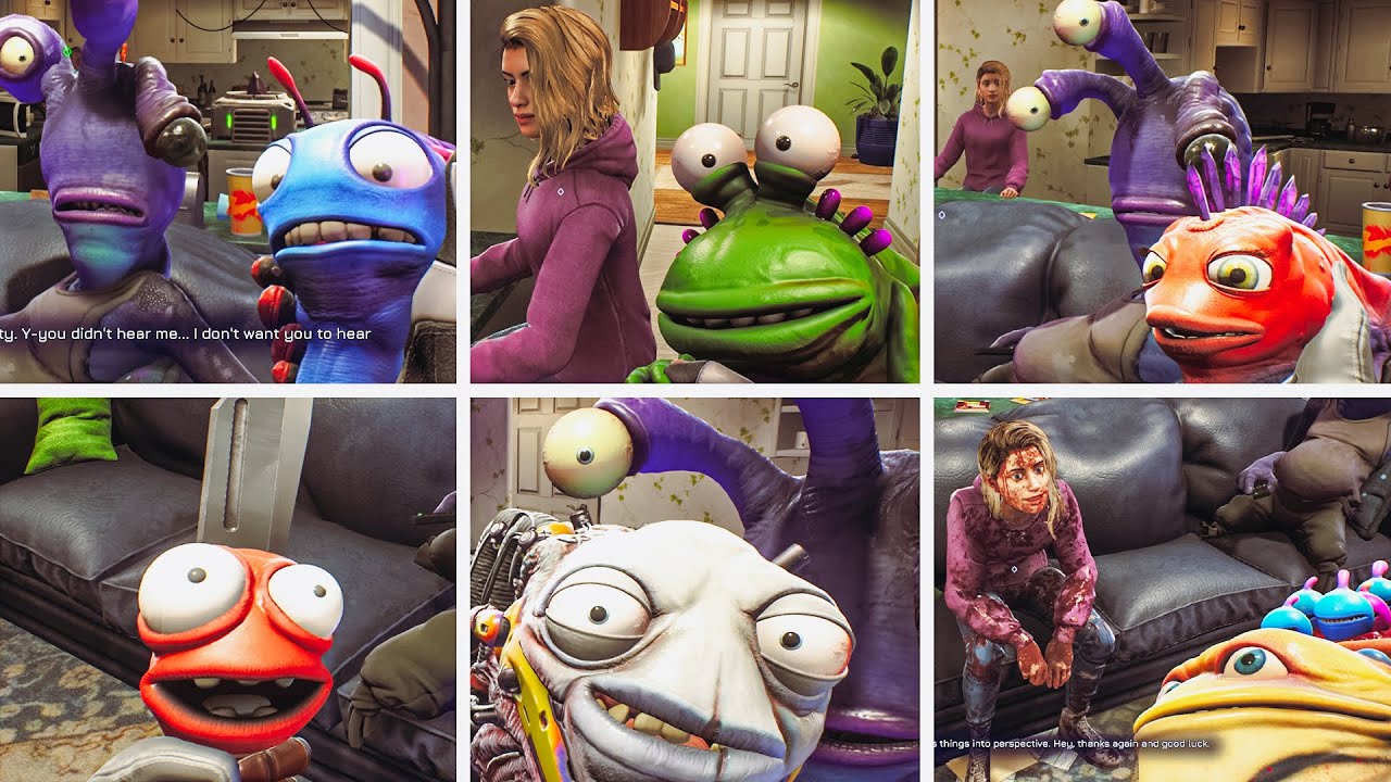 High On Life - All Weapons Meeting Lizzie and Gene For The First Time ...