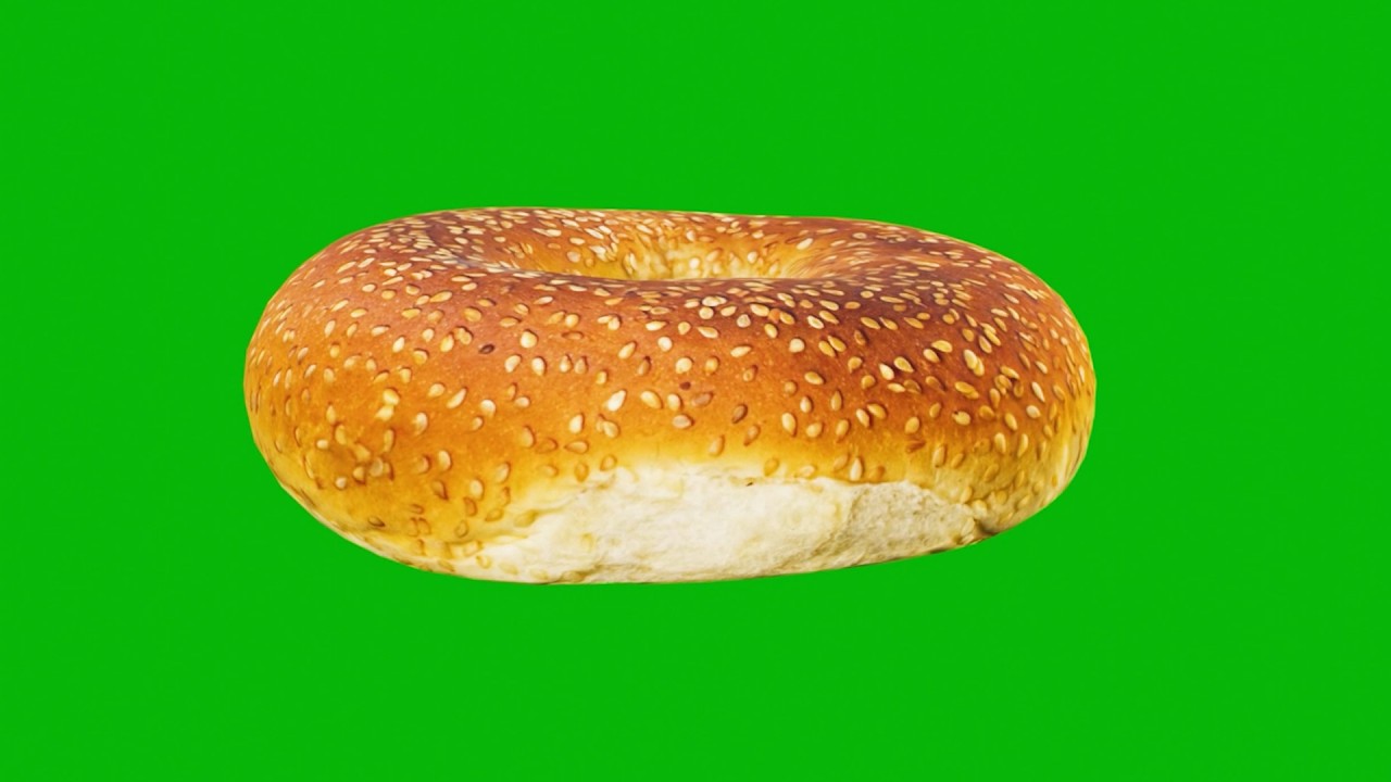 Sweet Bread Roll & Pastry Corner: 3D Model Green Screen Round Animation ...