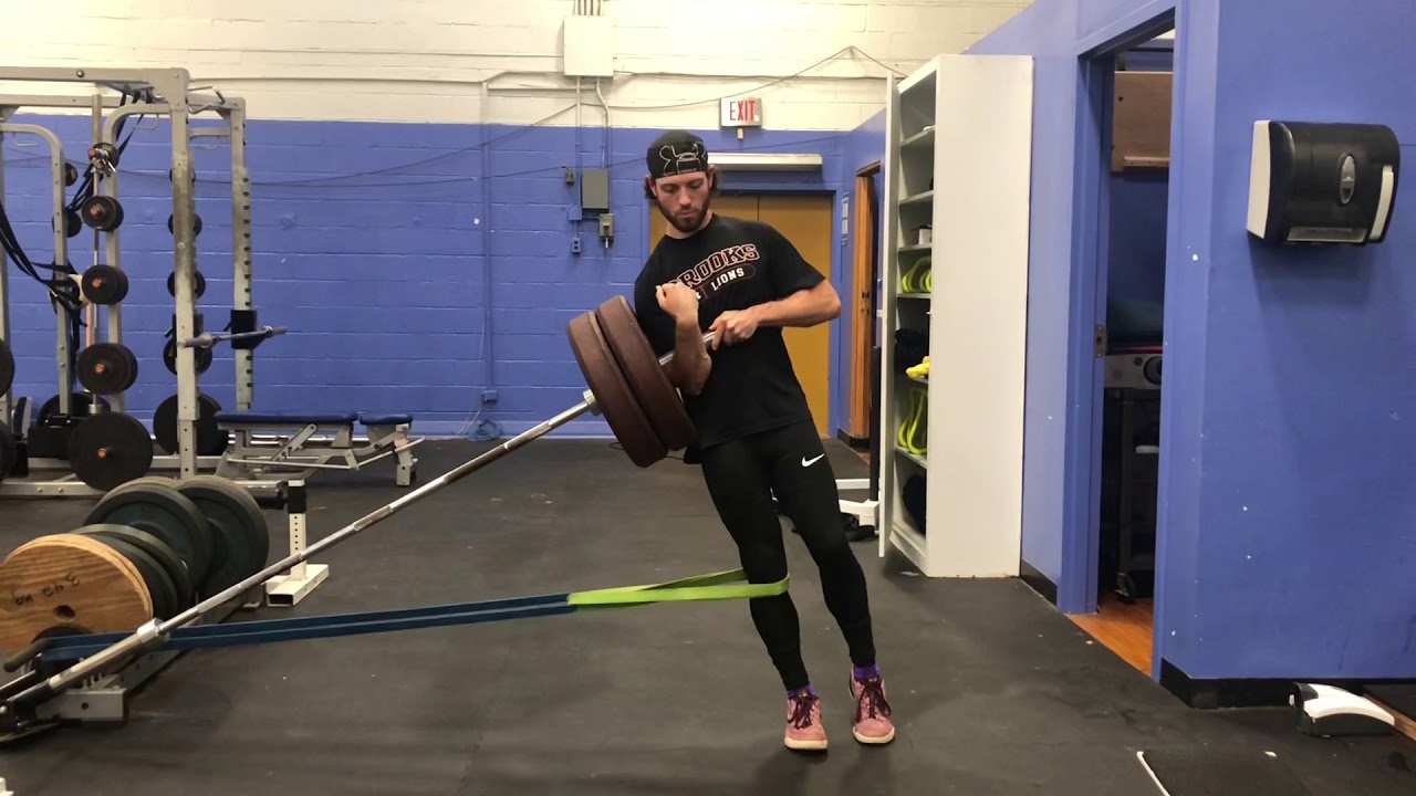 Lateral Landmine Reverse Lunge - YouTube