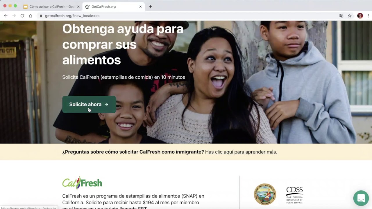 Cómo Aplicar a CalFresh (SNAP)? - YouTube
