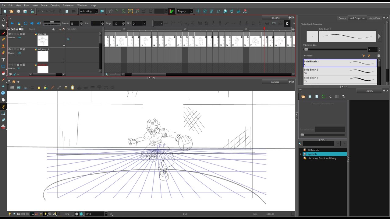 Frame by Frame Animation on Toon Boom Harmony - Clean Up - 13/01/2025 ...