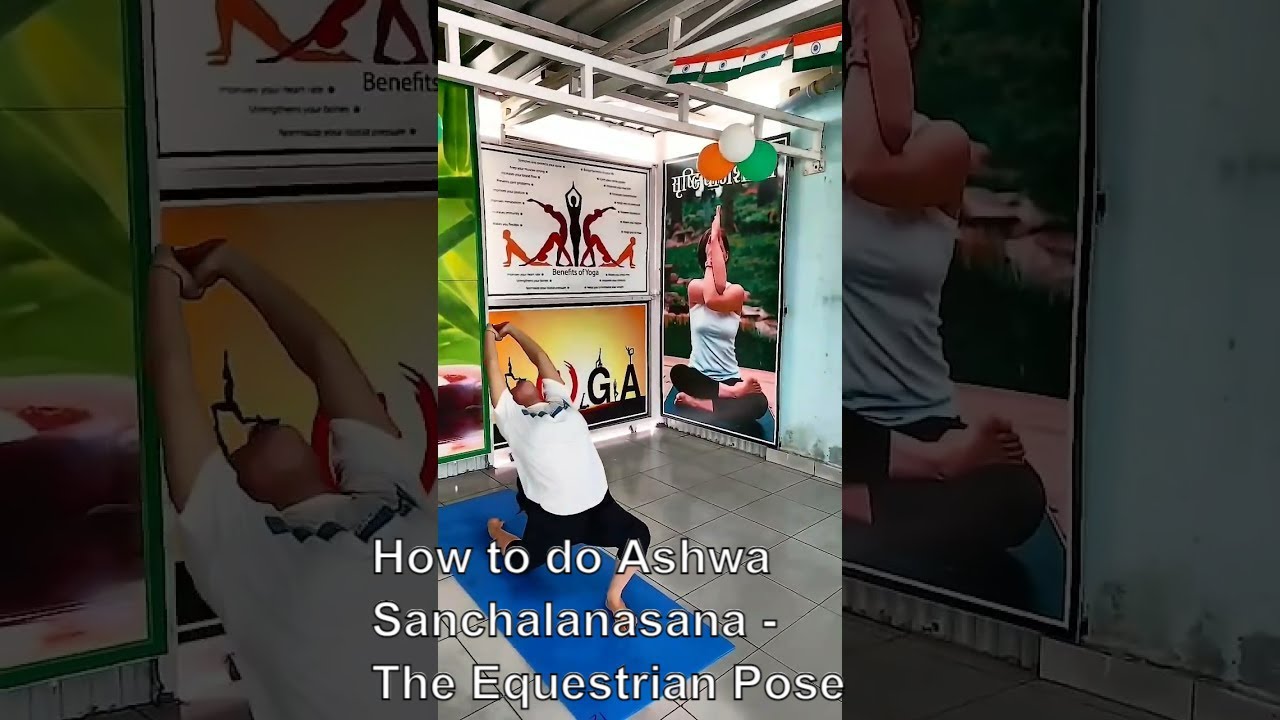 How to do Ashwa Sanchalanasana - The Equestrian Pose | Equestrian Pose ...