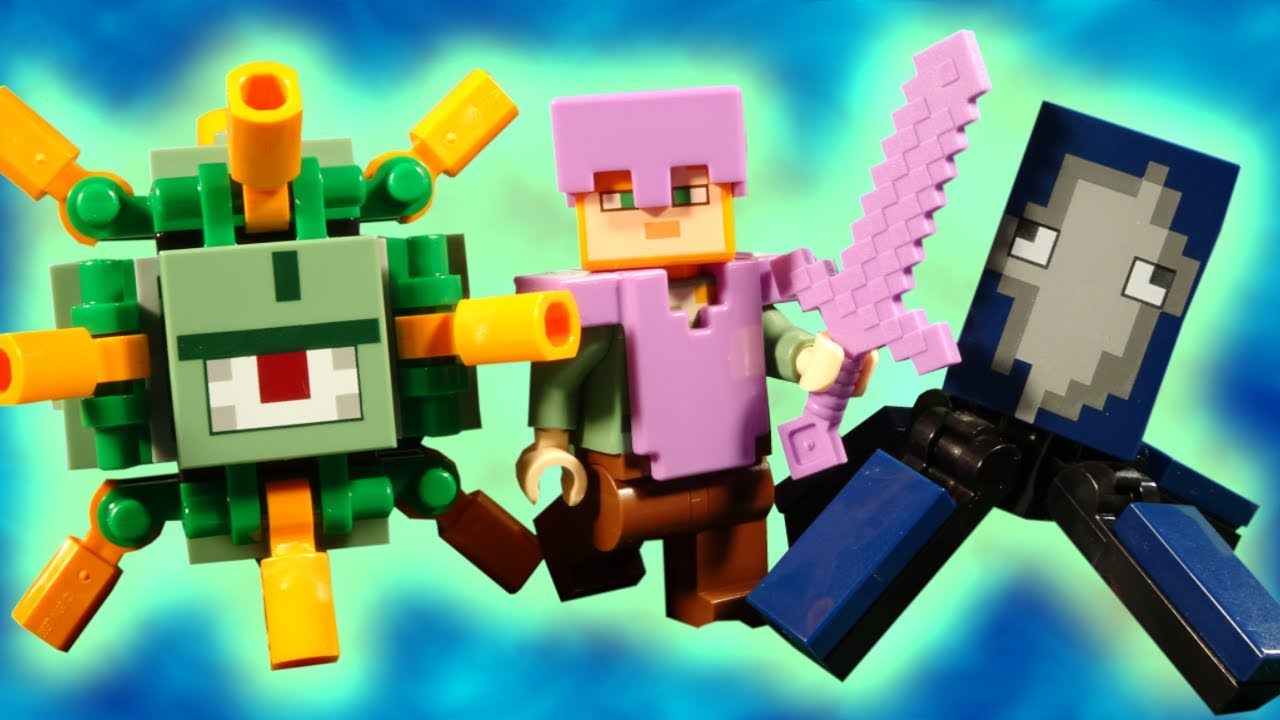 LEGO MINECRAFT - THE OCEAN MONUMENT - 21136 - YouTube