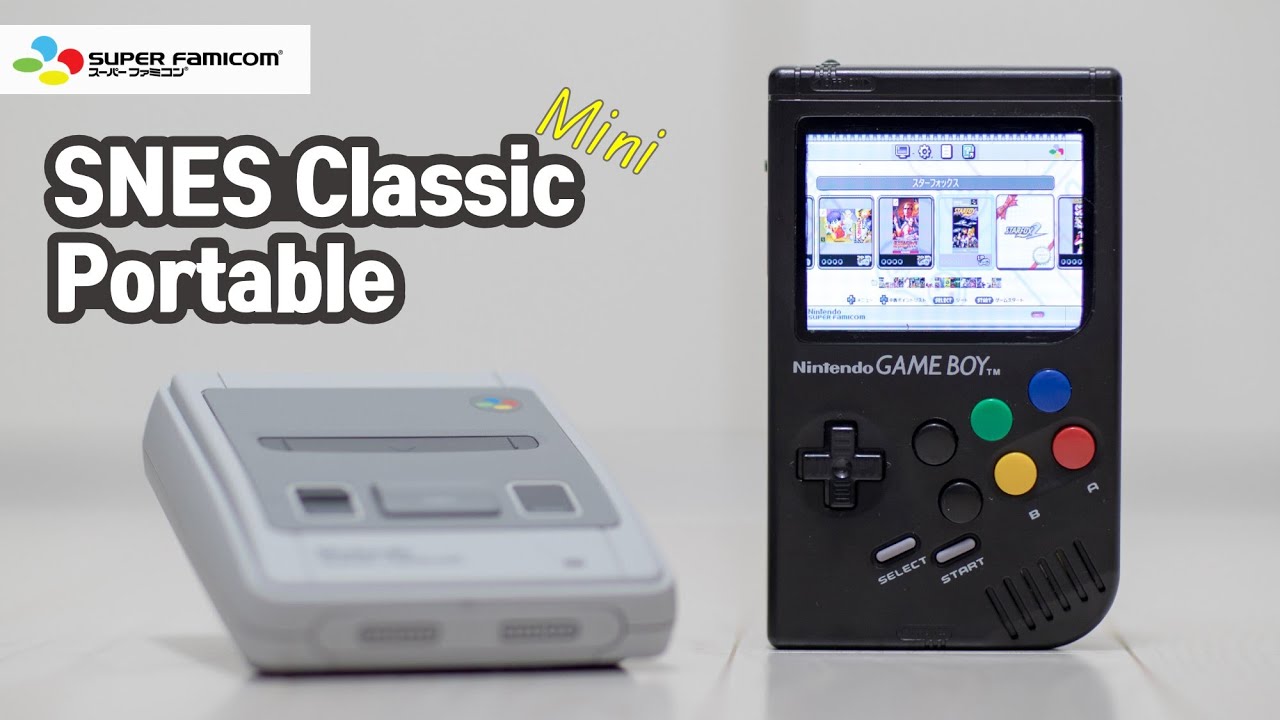 [SUB] 슈퍼패미콤 미니 휴대용 개조 / SNES Mini Portable Mod - YouTube