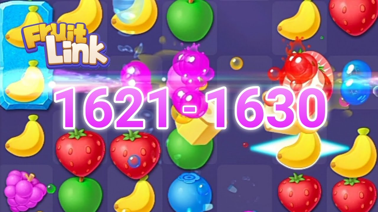 Fruit Puzzle | Fruit Link Blast Line | Level 1621 to 1630 | Game Fruit ...