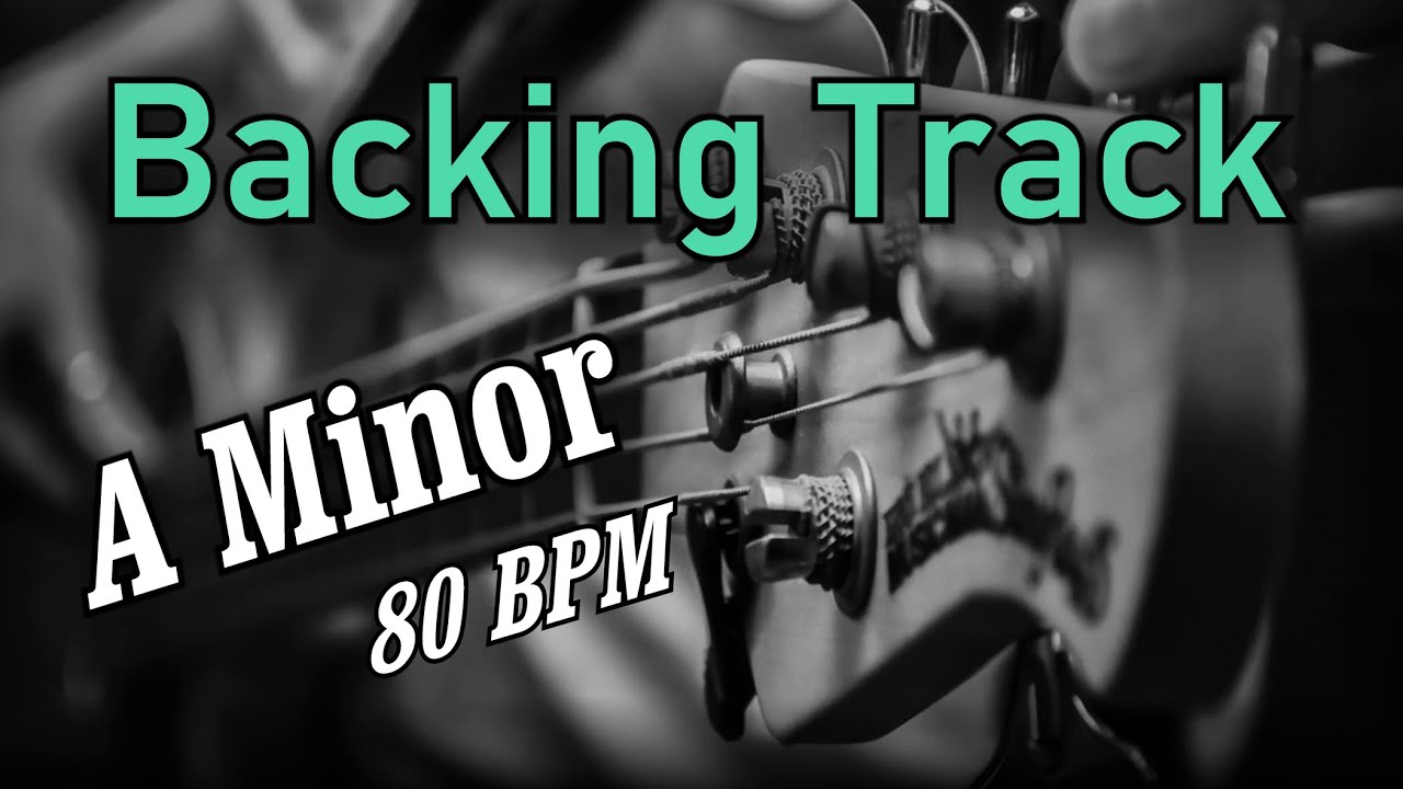 Piano Ballad Backing Track in A Minor | 80 BPM | Guitar Backing Track ...