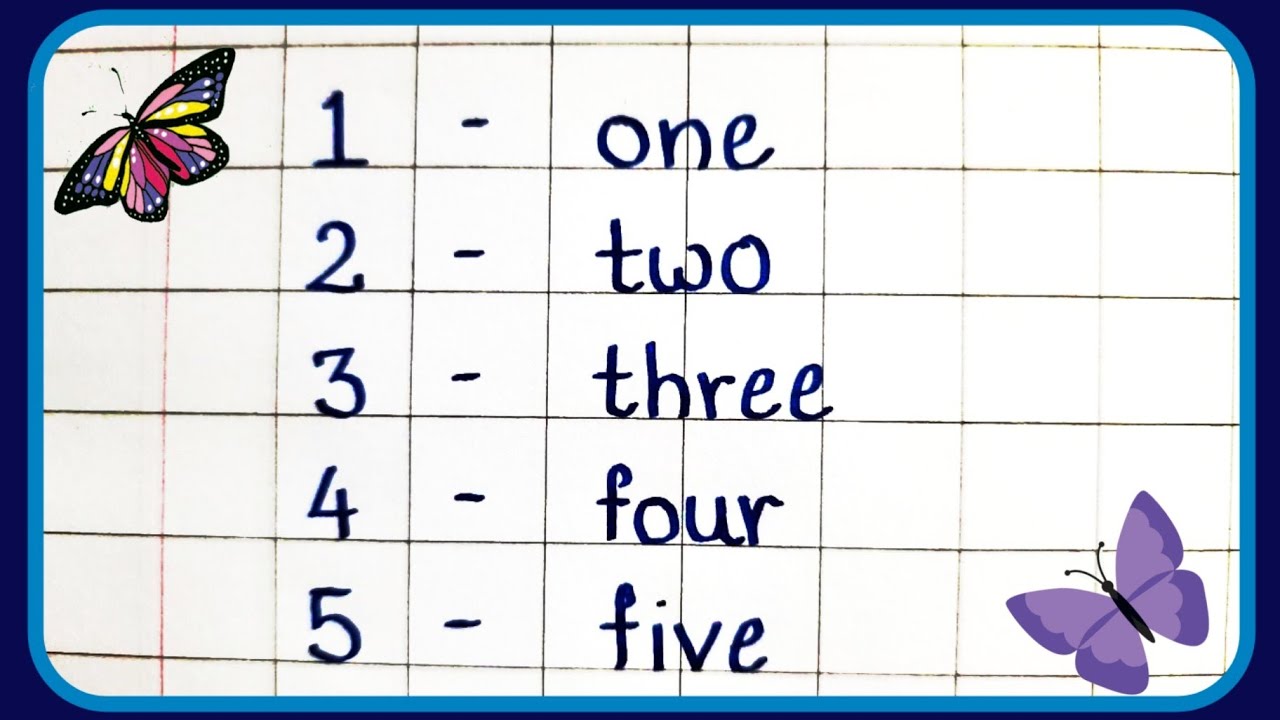 1 to 10 number names | Number Names 1- 10 | one to ten | 1 to 10 number ...