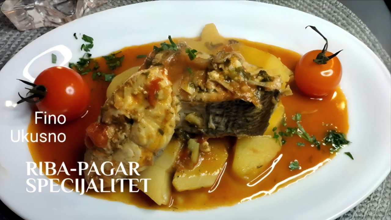 Brudet od pagra #riba #specijalitet #badnjak - YouTube