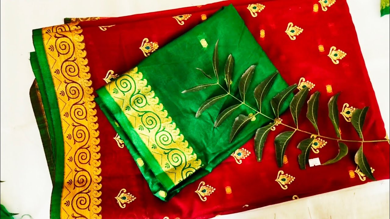 Kathpadar Saree Blouse Back Neck Design Cutting and Stitching /paithani ...