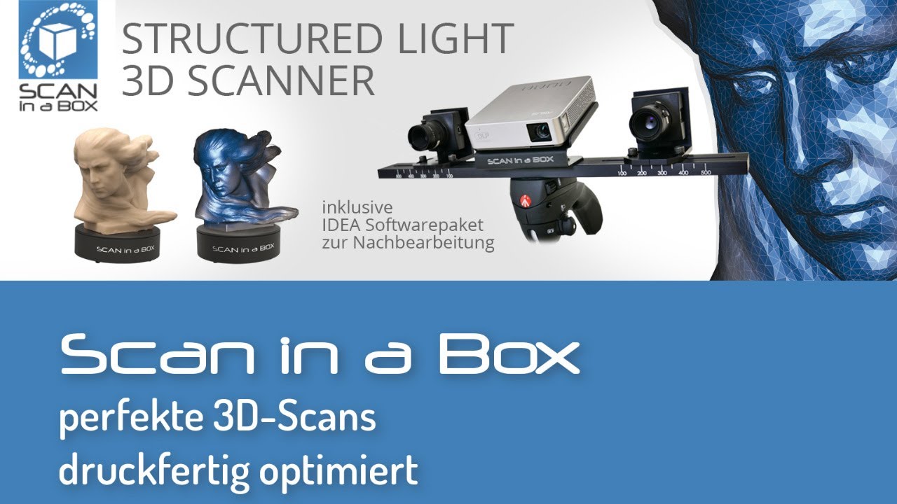 Scan in a Box - vom 3D Scan zur druckfertigen Datei - YouTube