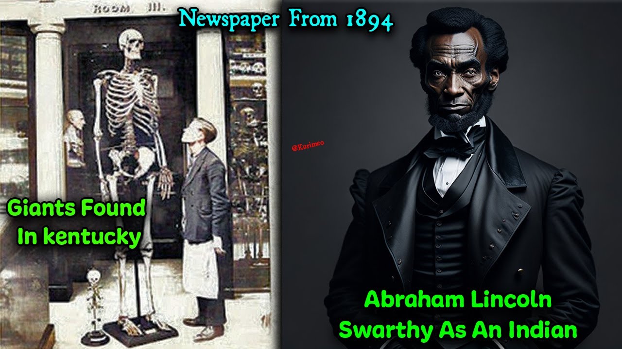 Abraham Lincoln Swarthy As An Indian / Giants With Crowns & Egyptian ...