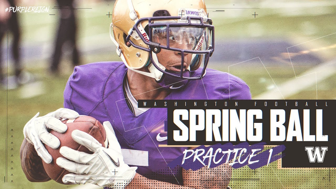 Football: Spring Ball Day 1 - YouTube