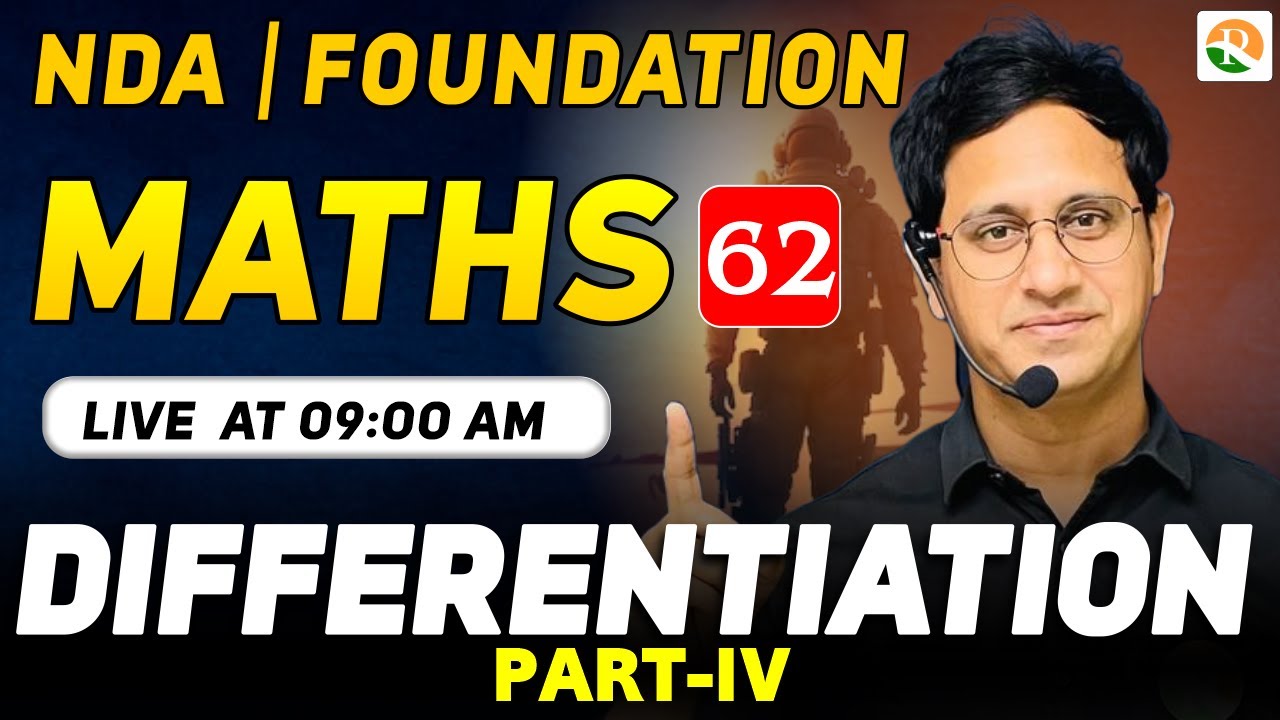 Differentiation for NDA | NDA Maths online Classes | NDA Maths Class ...