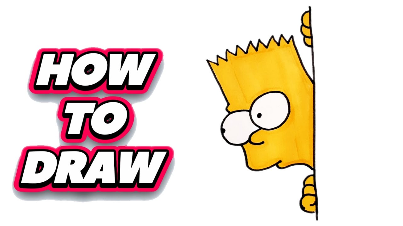 How to draw Bart Simpson step by step - YouTube