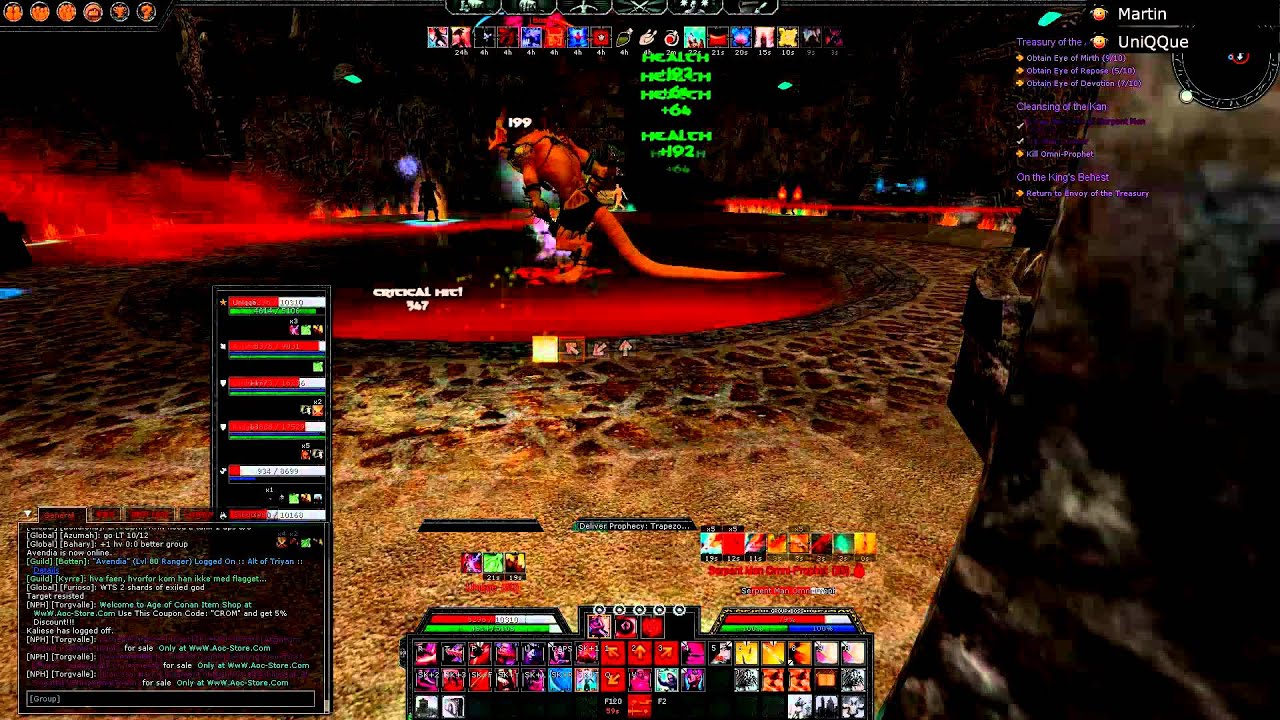 Age Of Conan - Coils Of Ubah Kan "Serpent Man Omni Prophet" - YouTube