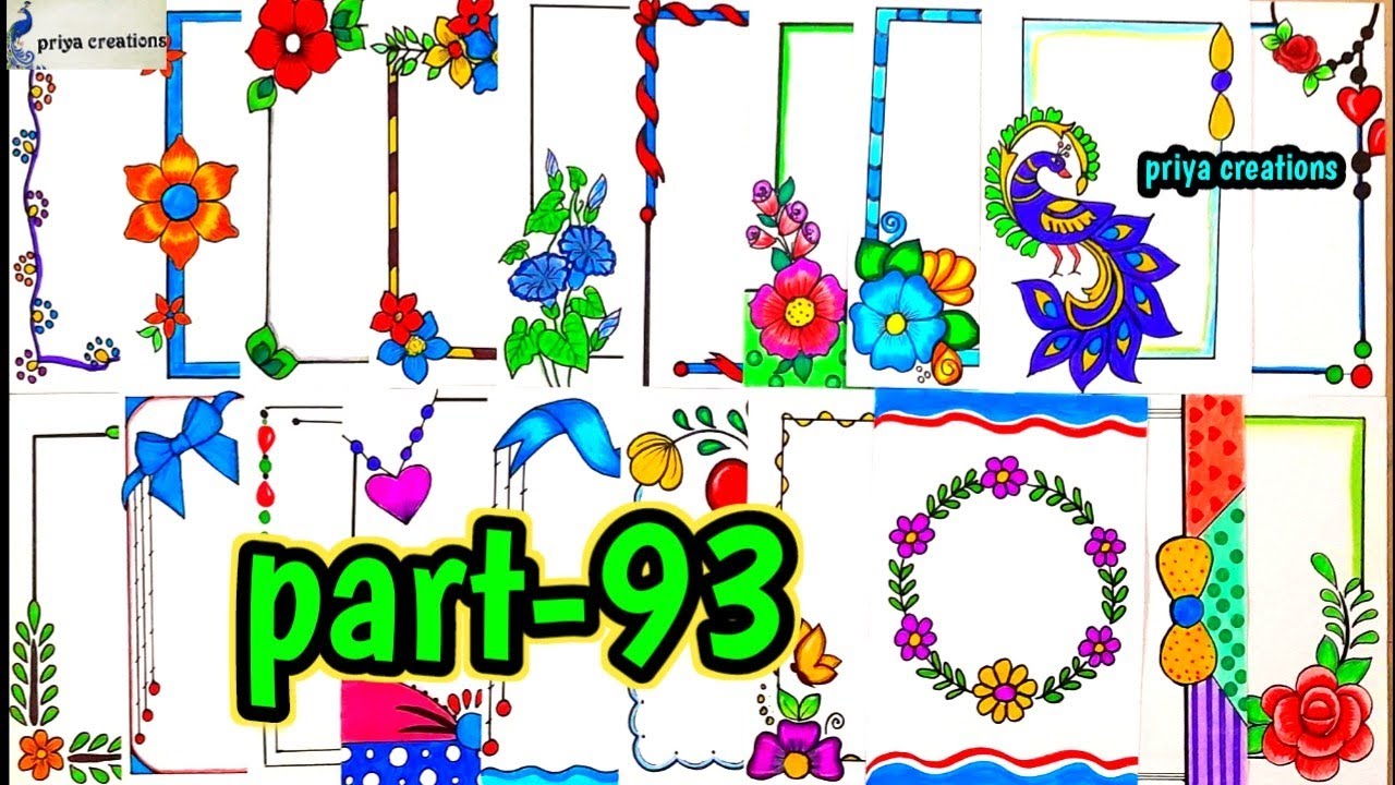 20 BEAUTIFUL BORDER DESIGNS/PART-93/SIMPLE BORDER DESIGNS/FRONT PAGE ...