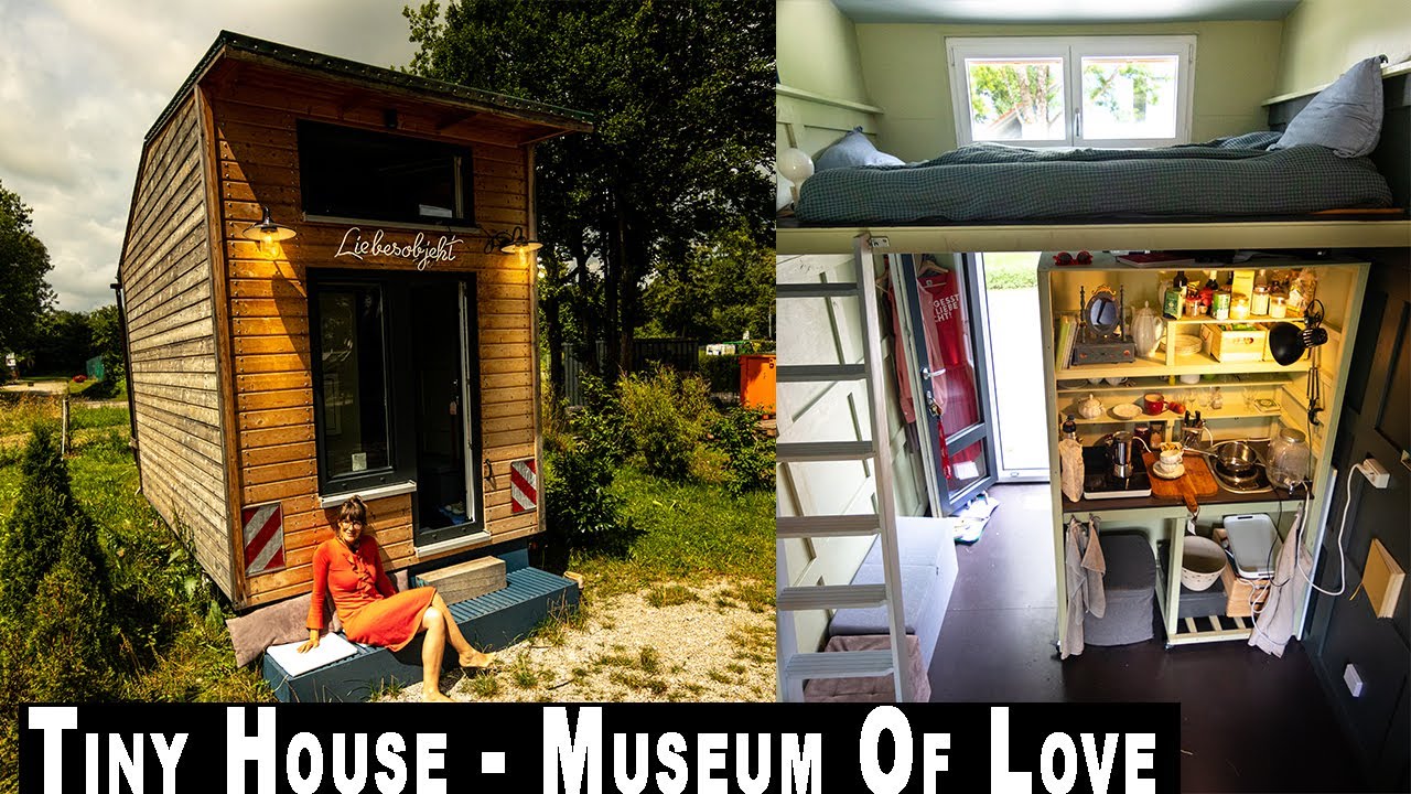 An Artist built 12㎡ Tiny House - Museum - YouTube