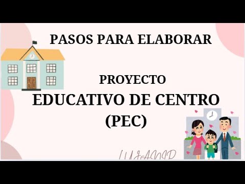 #PASOS PARA ELABORAR PROYECTO EDUCATIVO DE CENTRO (PEC). - YouTube