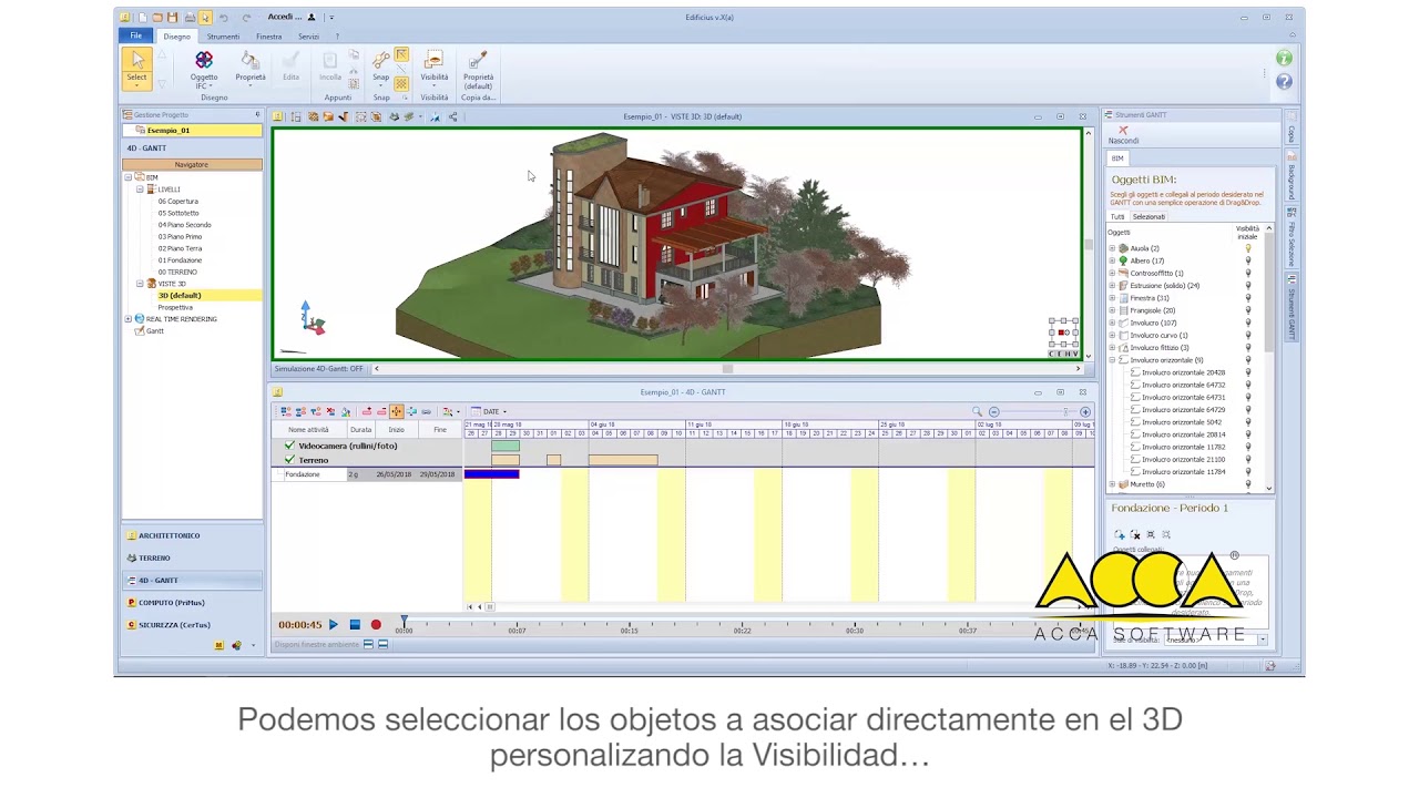 Descubre el modelado #BIM 4D con la nueva función 4D-GANTT de Edificius ...