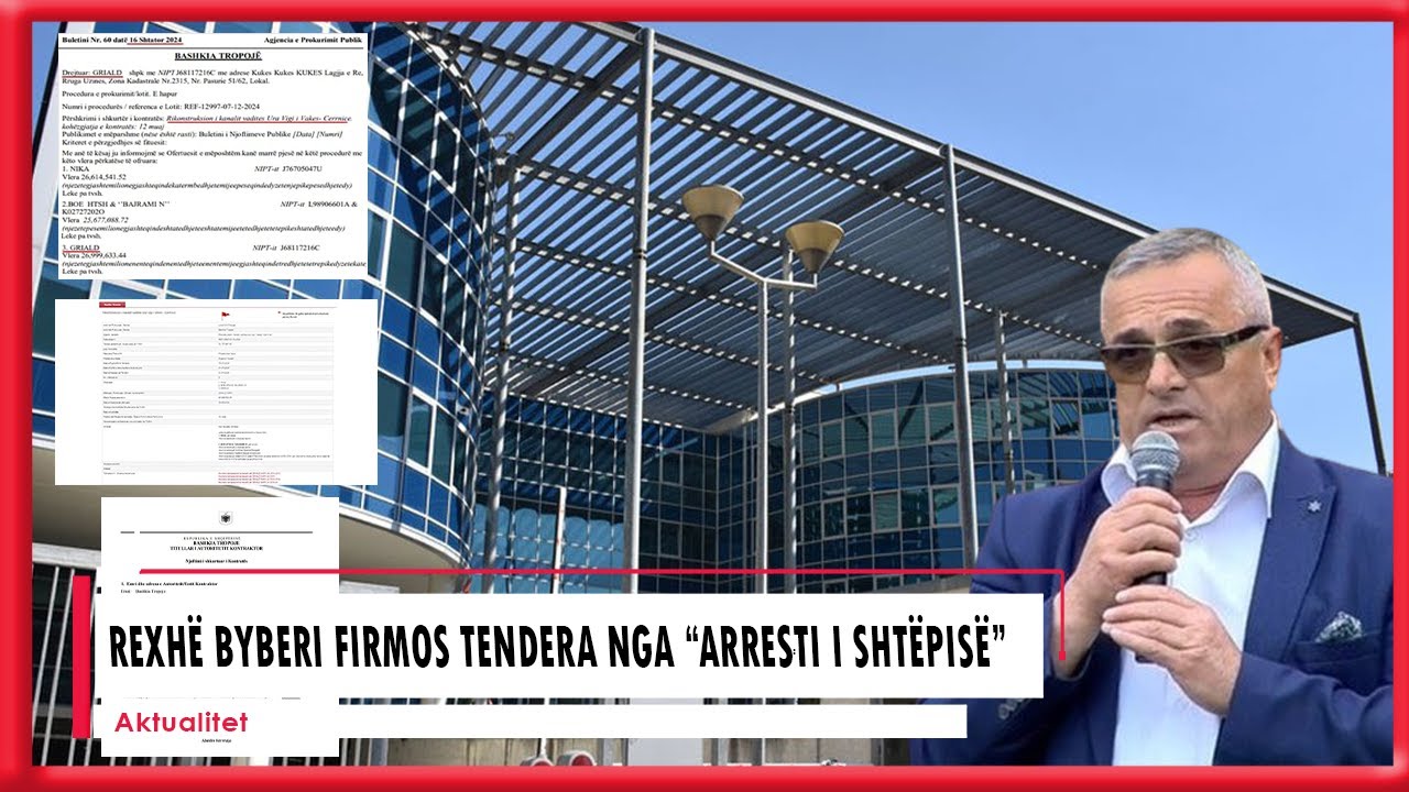 Rexhë Byberi firmos tendera nga “arresti i shtëpisë” - YouTube