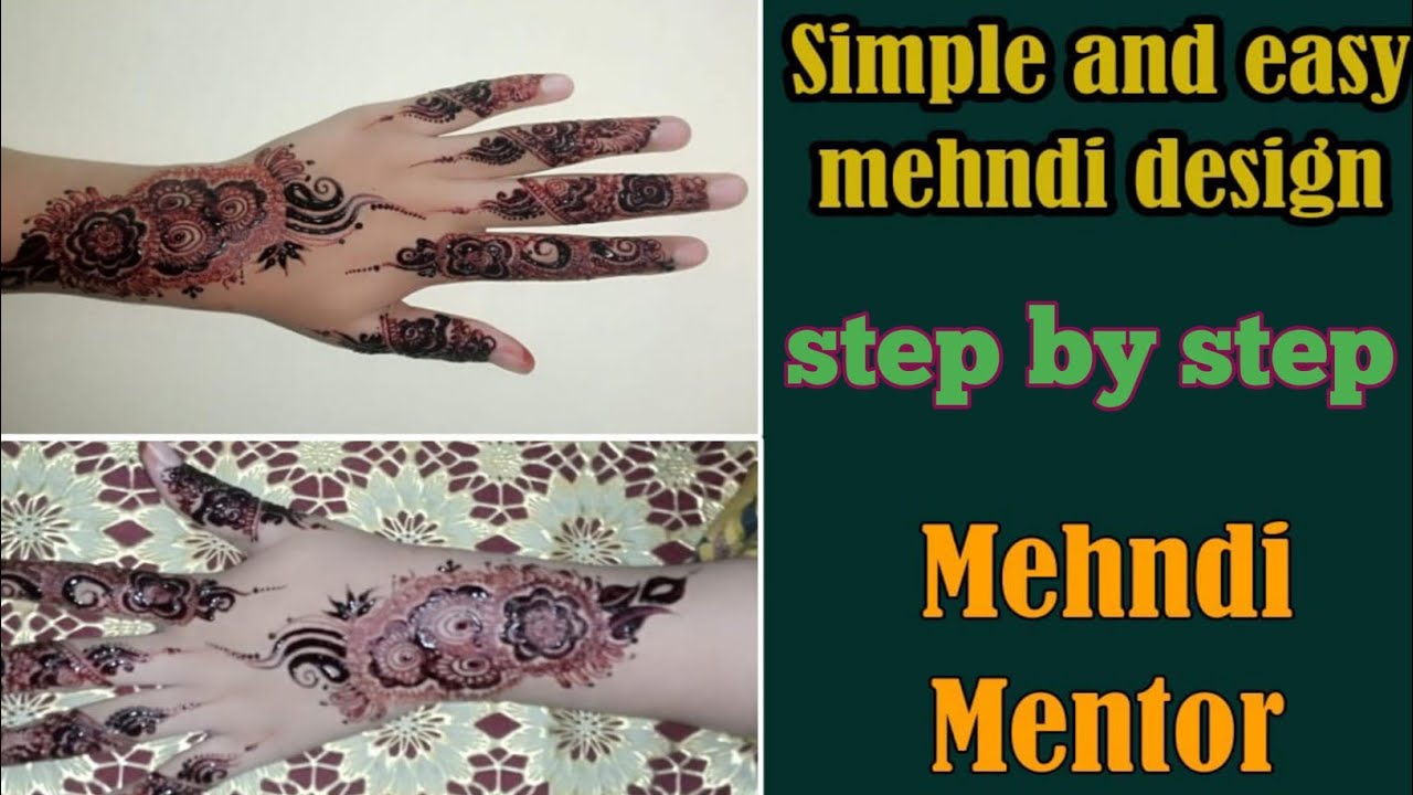 Mehndi Design For Eid|| Mehndi Design For Hands|| Simple Mehndi Art ||Step by Step Mehndi ...