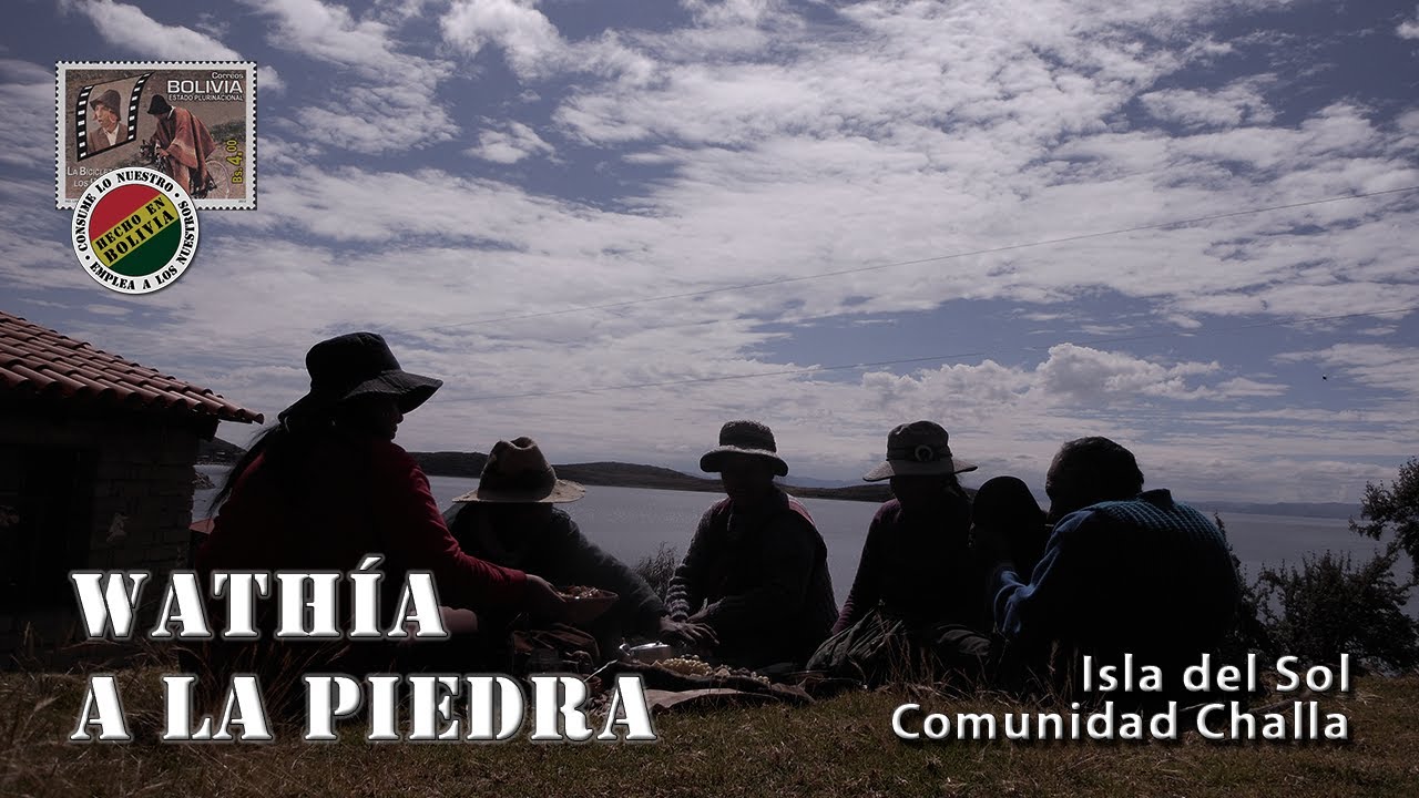 Wathía a la piedra en la Isla del Sol, Comunidad Challa 🌱🔥 (Watía ...