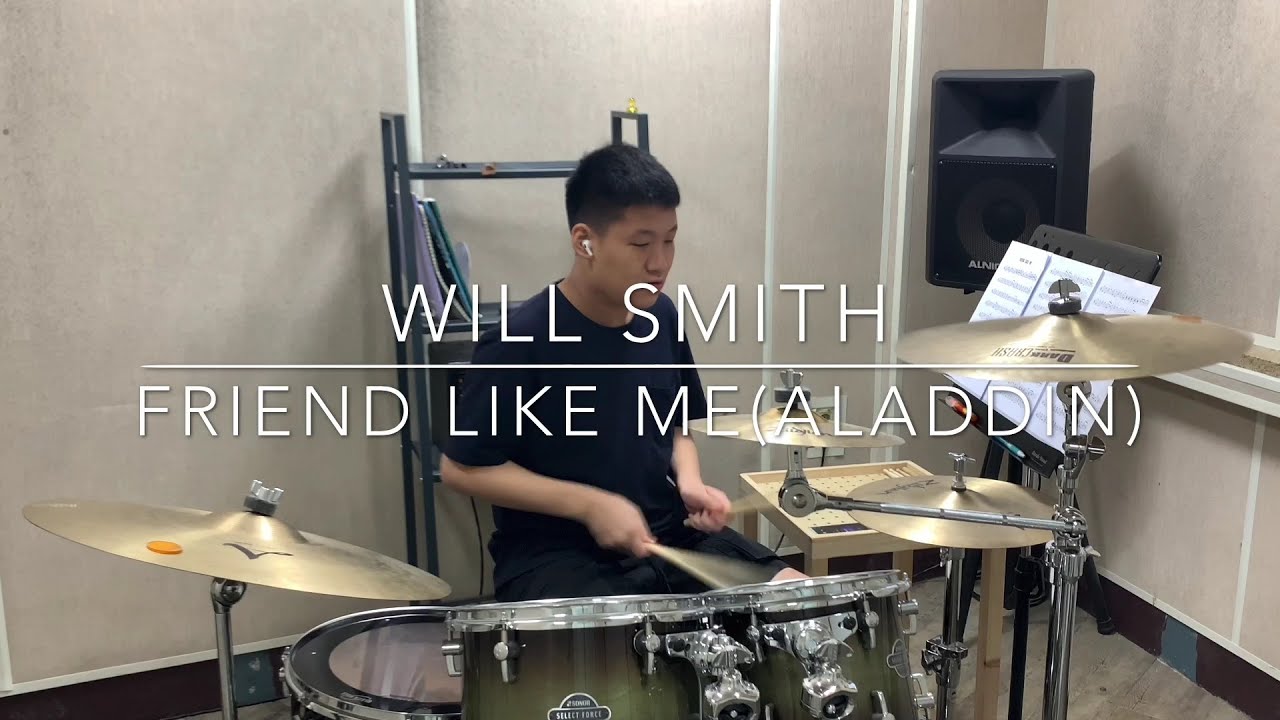 [드럼뱅크] Will Smith - Friend Like Me (알라딘ost)/Drum Cover 드럼커버 - YouTube