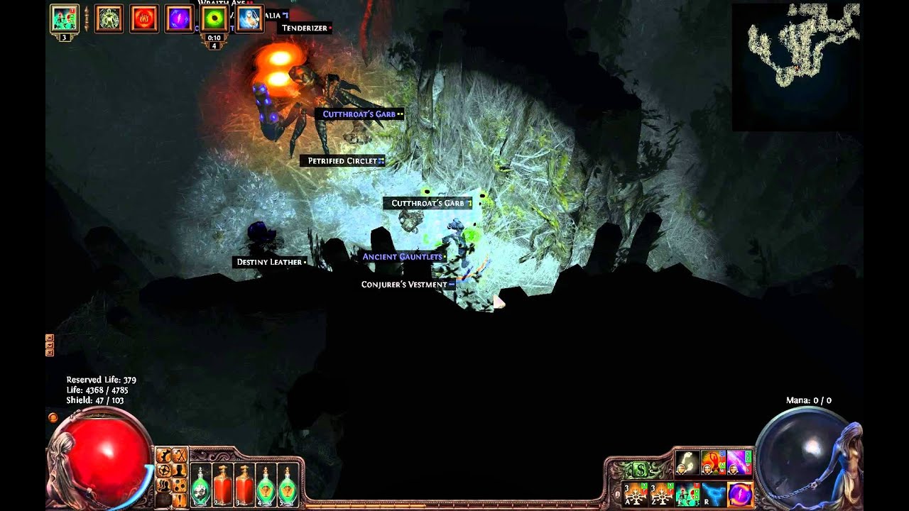 Path Of Exile Map Bosses - Spider Lair lvl 68 - YouTube