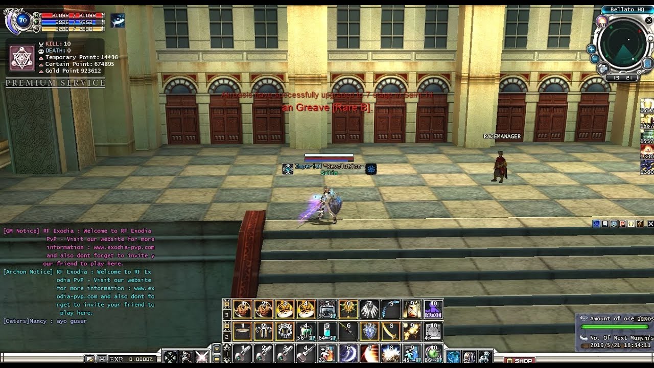 RF ONLINE EXODIA FULL PVP - WAR MALAM!!! [ BELLATO UNION - ARMOR RAIDER ...