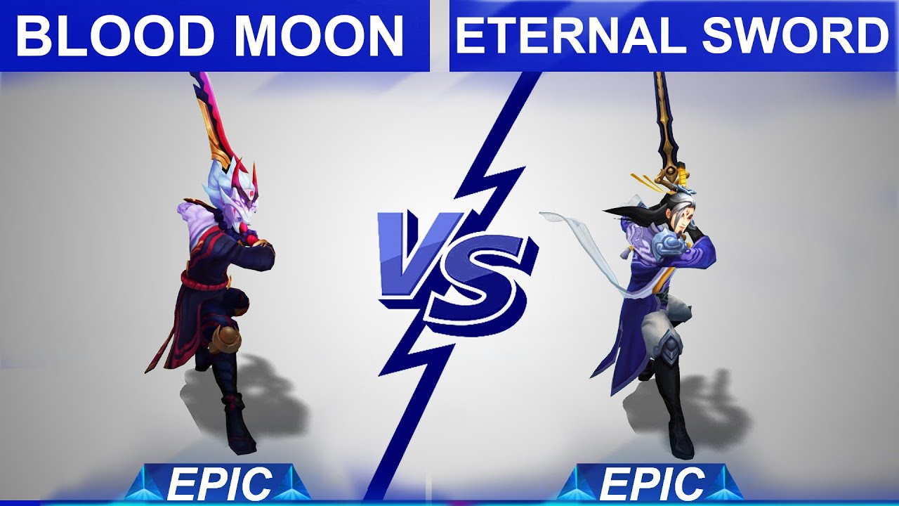 Blood Moon Master Yi vs Eternal Sword Yi Skin Comparison | SKingdom ...