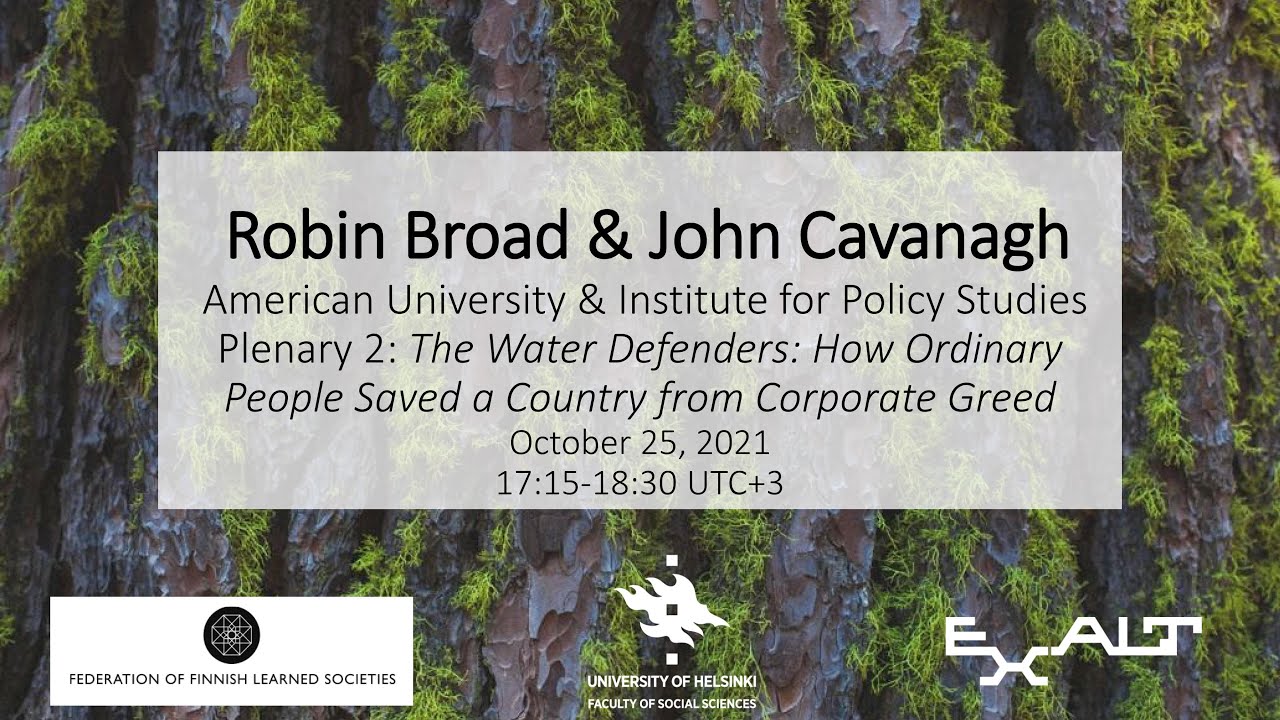 Robin Broad & John Cavanagh: The Water Defenders - YouTube