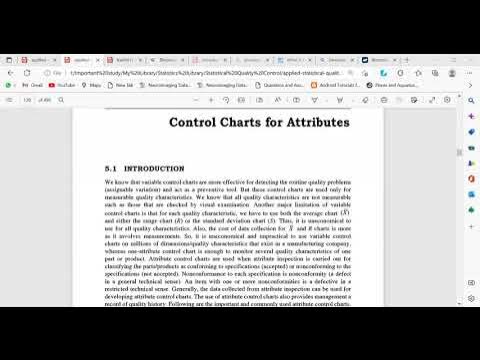 Part 12|Statistical Process Control | Attribute Control Charts| Hindi ...