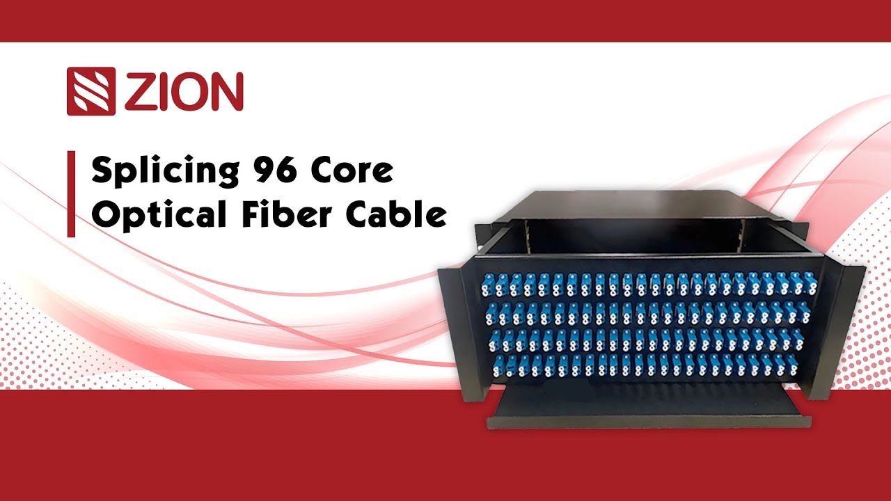 Splicing Of Optical Fiber Cable 96 Core - YouTube